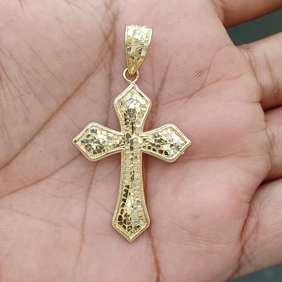 Stamped | Accessories | Kt Real Gold Cross Pendant | Poshmark
